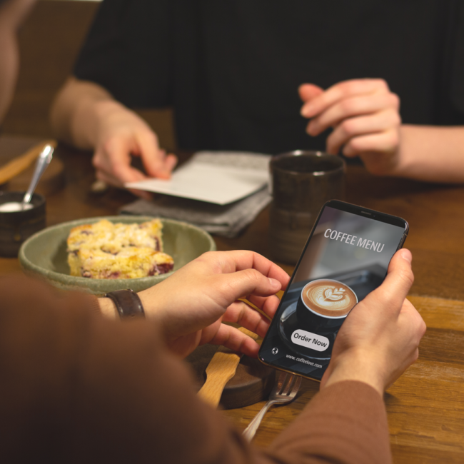 Bestellen mit QR-Code am Tisch - leafsystems